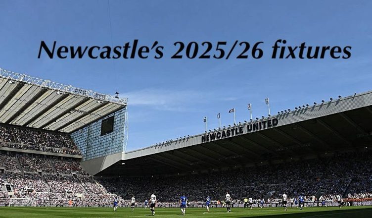 Official Newcastle fixtures for 2025/26 - Tough start, key dates ...